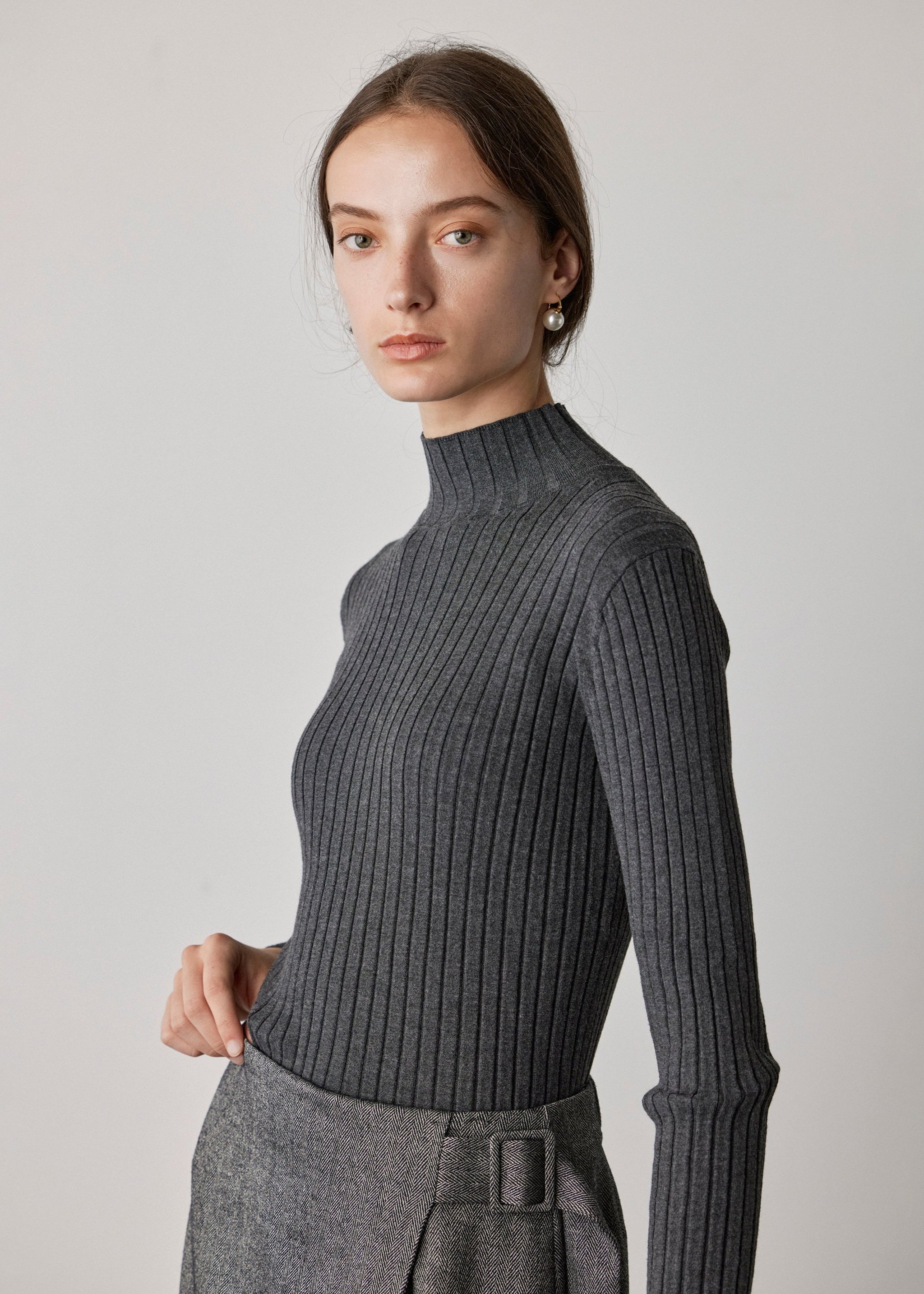 Wide Rib Turtleneck